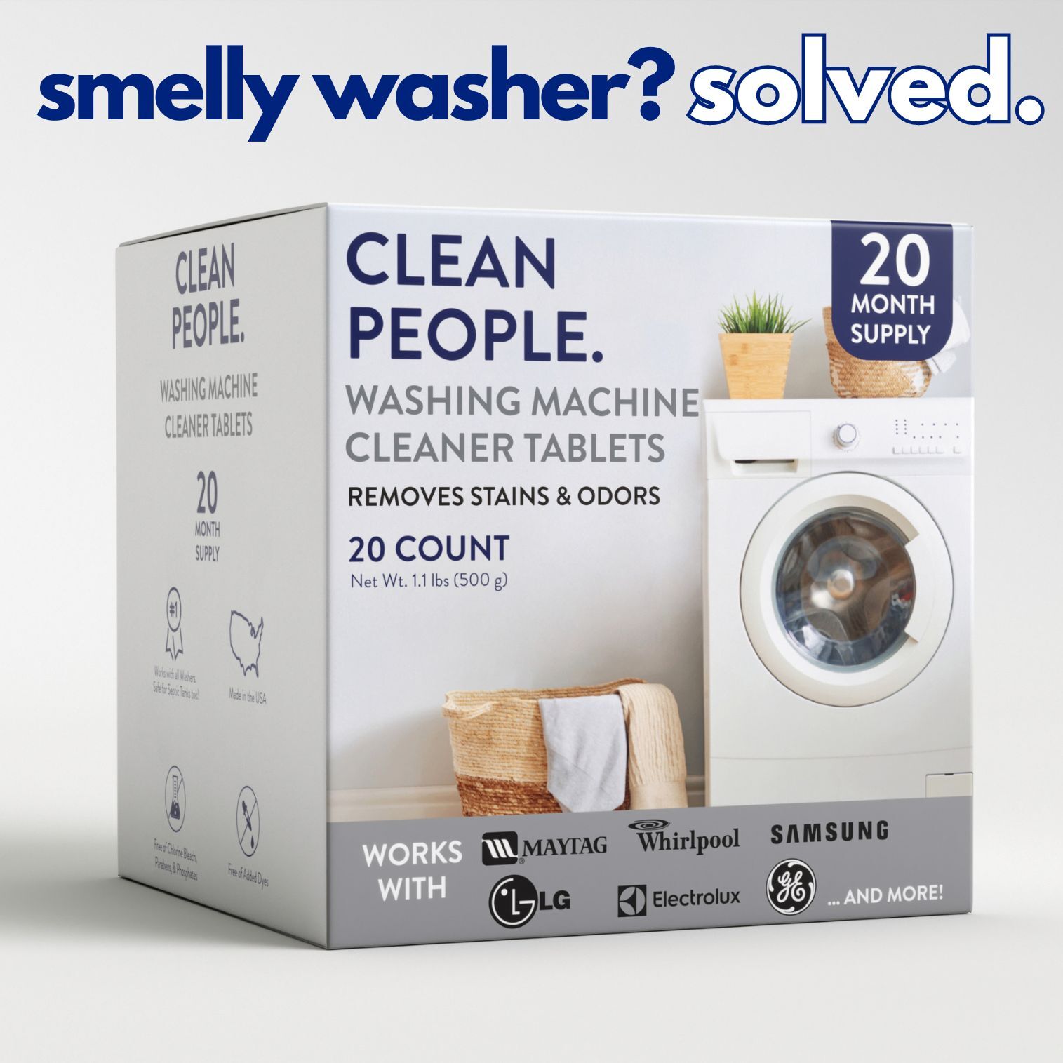 Washing Machine Cleaner Tablets | Washer Cleaner Tablets | Clean People